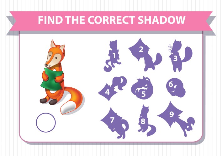 Educational worksheet for preschool kids find Vector Image