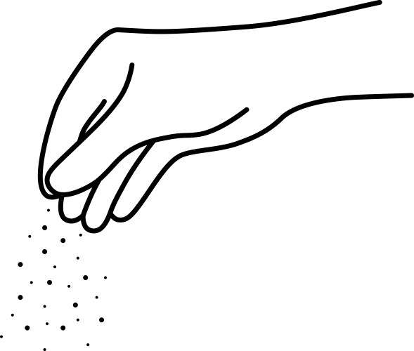 Hand Salt Vector Images (over 4,800)