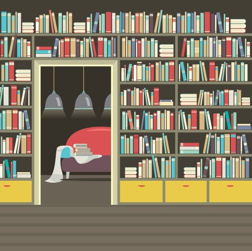 Bookstore Interior Vector Images (over 4,400)