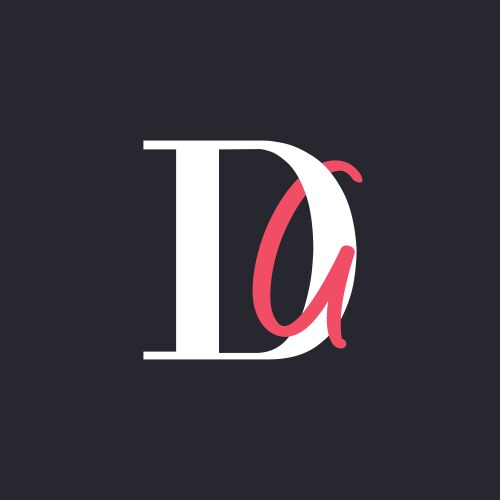 Elegant letter gj initials logo for corporate Vector Image