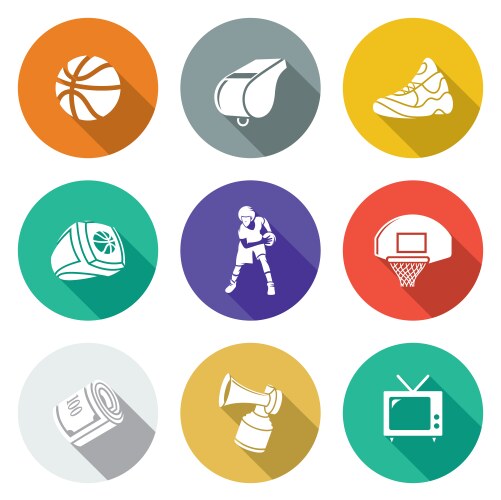 Sports icons Royalty Free Vector Image - VectorStock