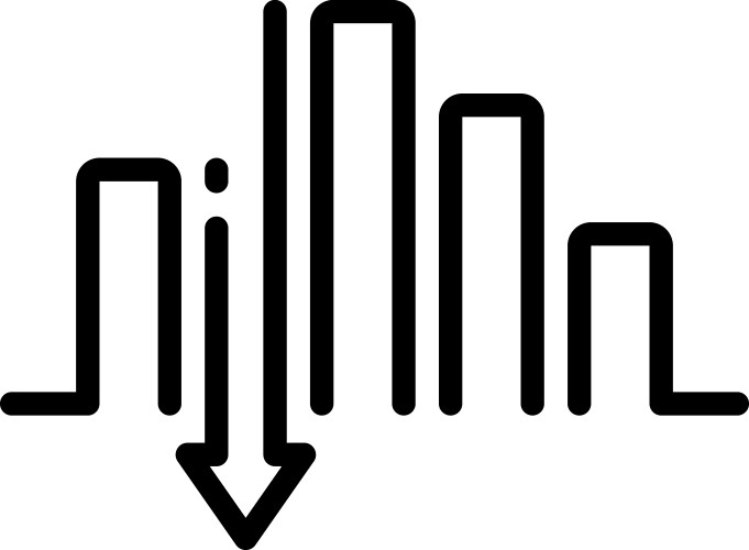 Down Royalty Free Vector Image - VectorStock