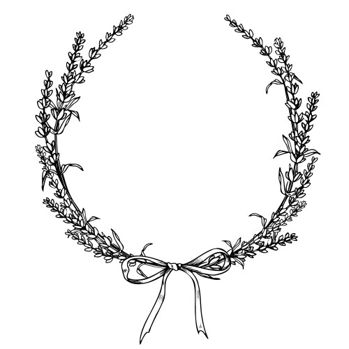 Lavender plant pattern Royalty Free Vector Image