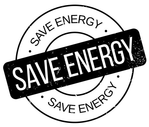 Save energy rubber stamp Royalty Free Vector Image