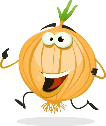 Cute onion vegetable cartoon Royalty Free Vector Image