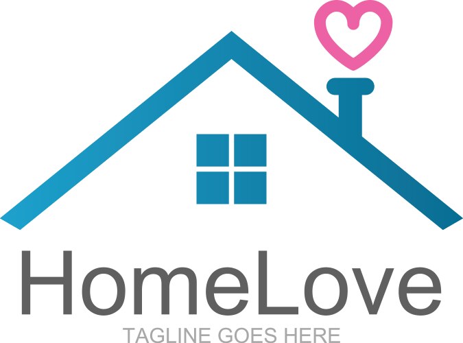 Family safe at home with love Royalty Free Vector Image