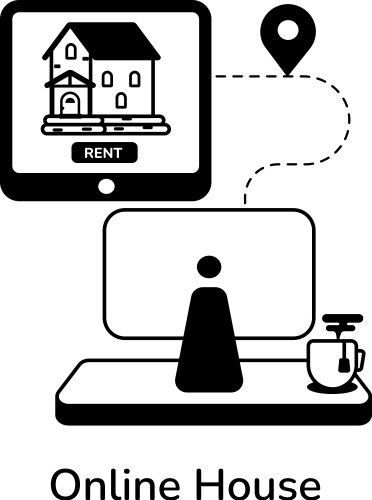 Online rent Royalty Free Vector Image - VectorStock