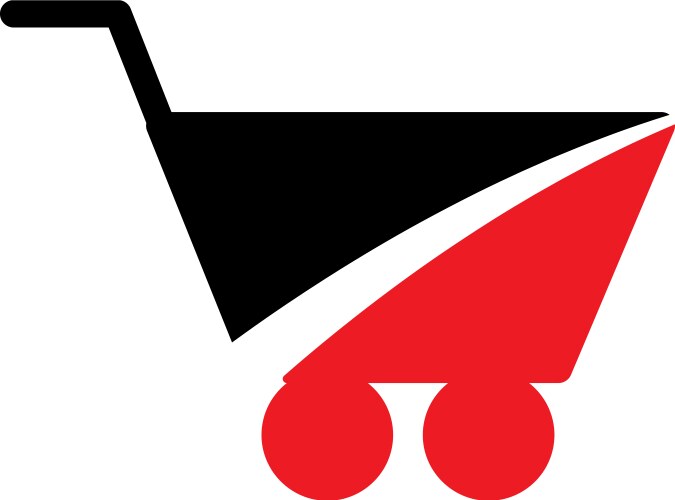 Shopping cart logo icon design template isolated Vector Image