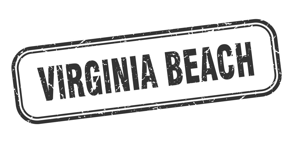 Virginia beach stamp Royalty Free Vector Image