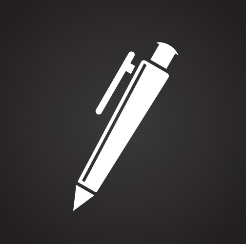 Writing related icon on background for graphic Vector Image