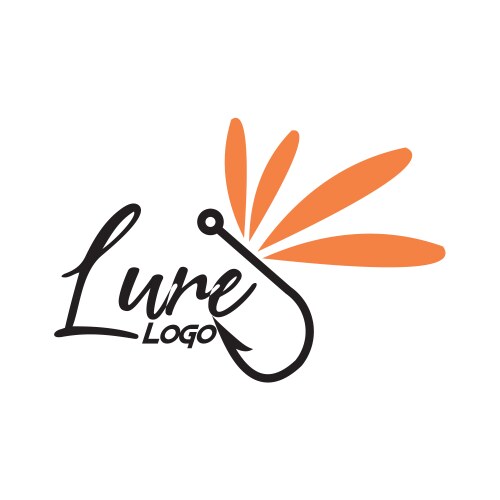 Lure fishing logo Royalty Free Vector Image - VectorStock