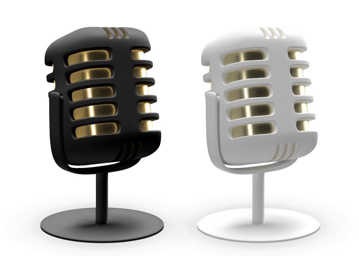 Golden Mic Vector Images (over 610)