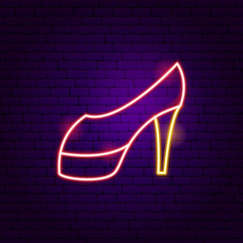 Sex shop neon label set Royalty Free Vector Image