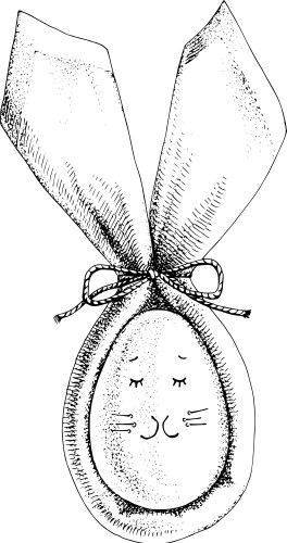 Easter Bunny Black and White Vector Images (over 21,000)