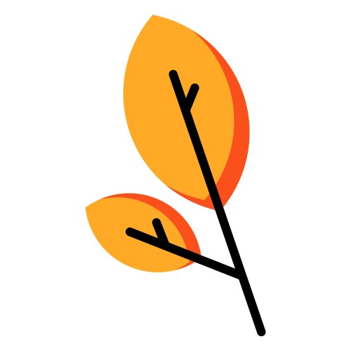 Red autumn leaf icon Royalty Free Vector Image