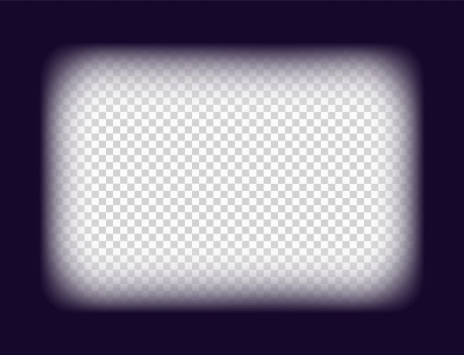 Old cinematic frame overlay texture on transparent