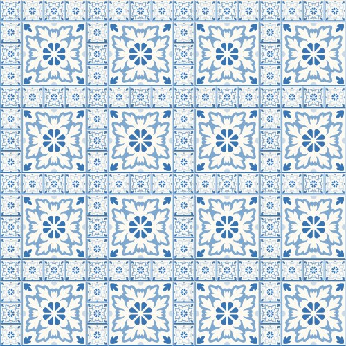 Blue tiles bundle Royalty Free Vector Image - VectorStock