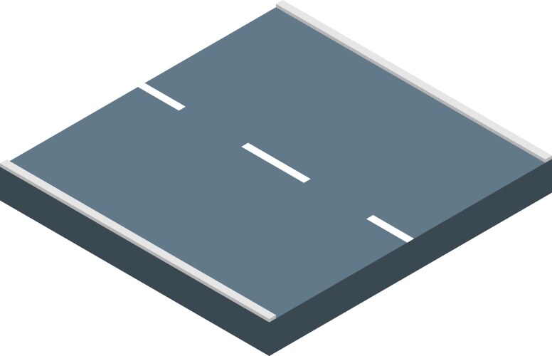 Road curve isometric composition Royalty Free Vector Image