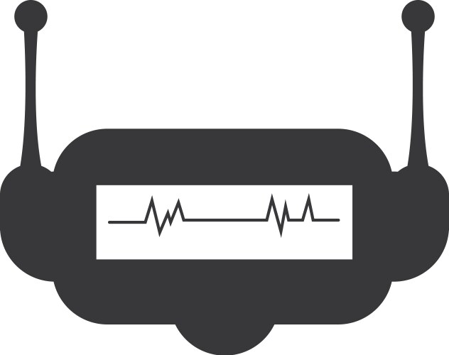 Robot head logo Royalty Free Vector Image - VectorStock