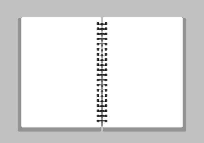 Open notebook Royalty Free Vector Image - VectorStock