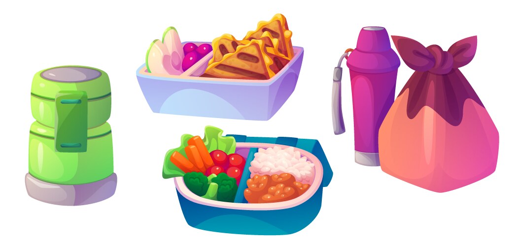 Lunchbox Cartoon Vector Images (over 1,100)