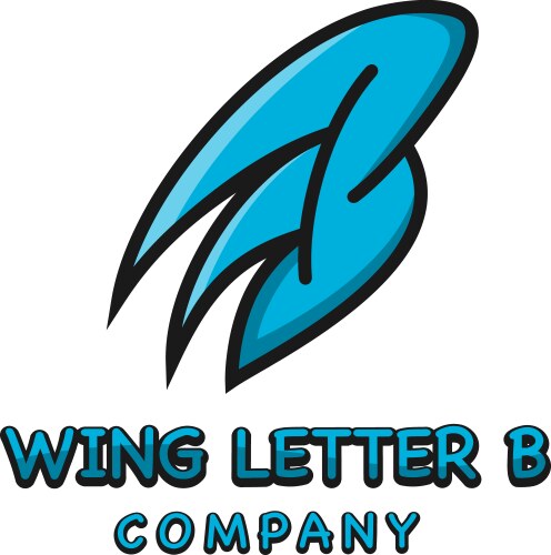 B wing logo Vector Images & Graphics for Commercial Use | VectorStock