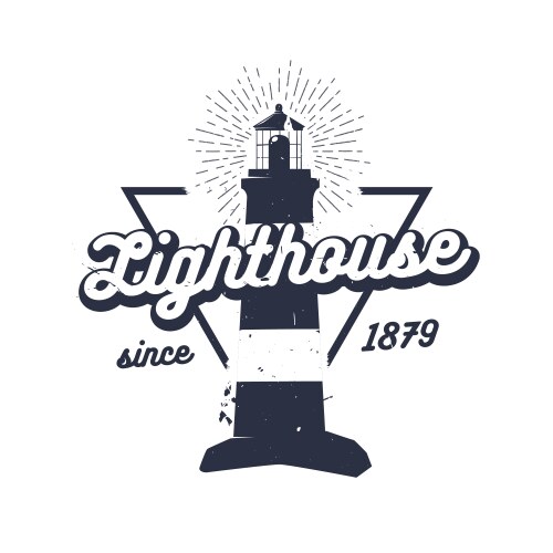 Lighthouse logo Royalty Free Vector Image - VectorStock