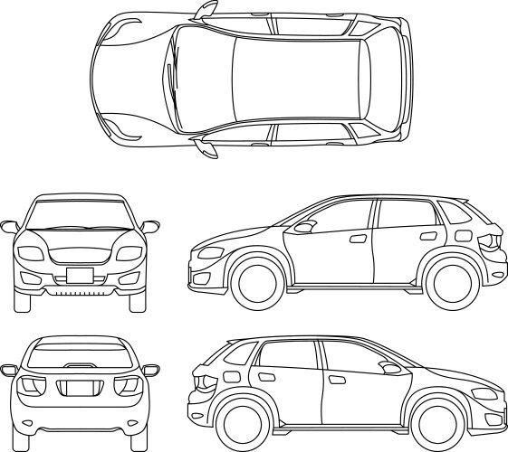 Vehicle Outline Vector Images (over 190,000)
