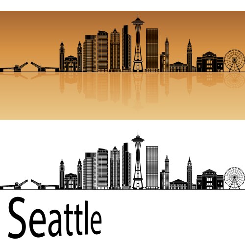 Seattle Skyline Vector Images (over 550)