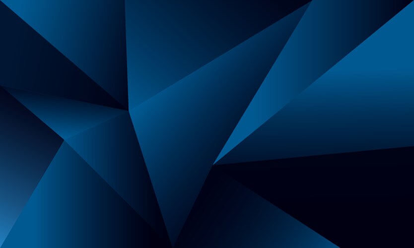 Abstract blue polygon triangles shape background Vector Image