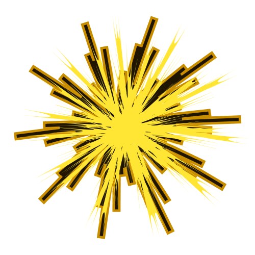 Cartoon explosion star burst Royalty Free Vector Image