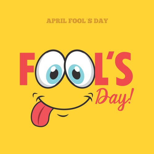 1st april fools day poster background Royalty Free Vector