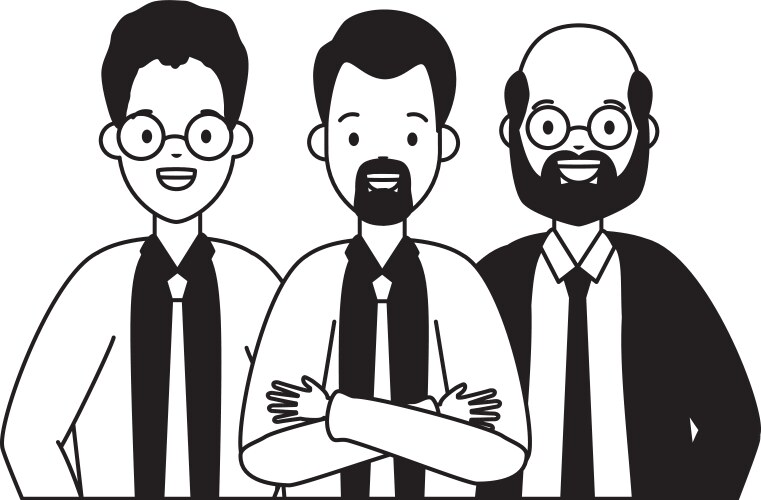 Group people men diversity Royalty Free Vector Image