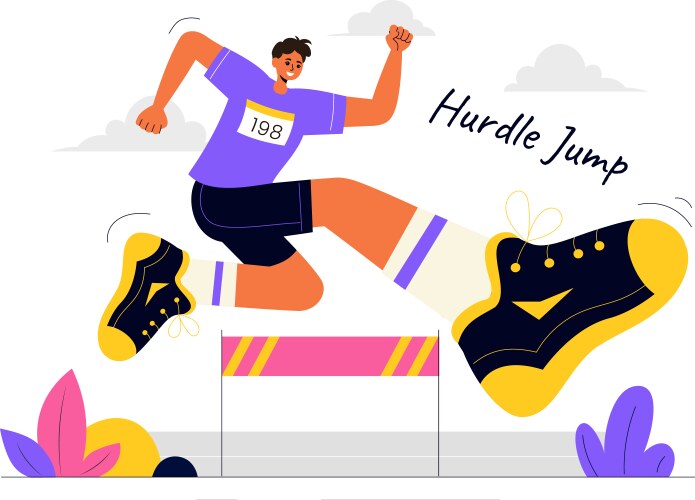 Hurdle Race Cartoon Vector Images (over 340)