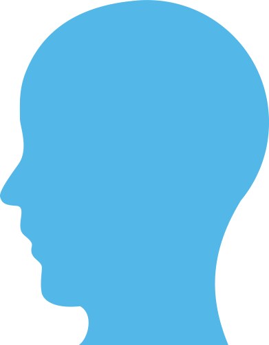 Boy head profile Royalty Free Vector Image - VectorStock