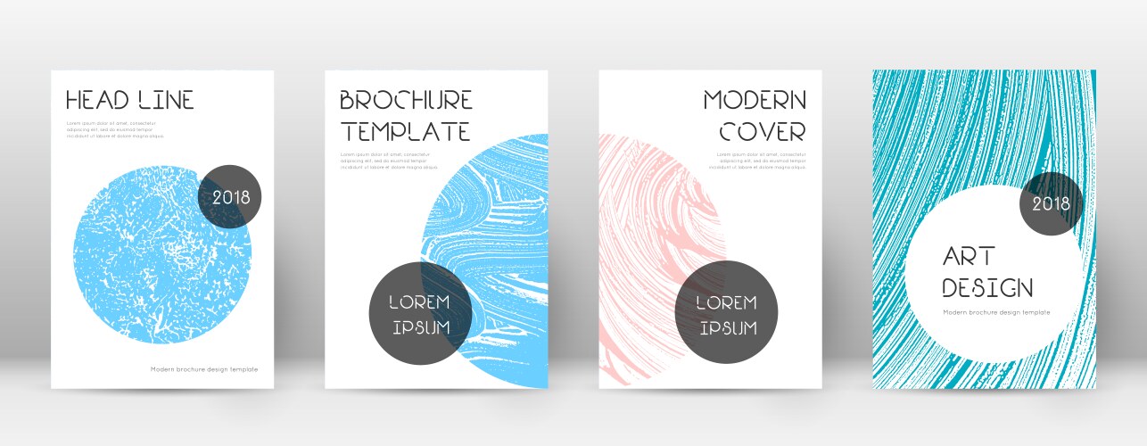 Cover page design template trendy brochure layout Vector Image