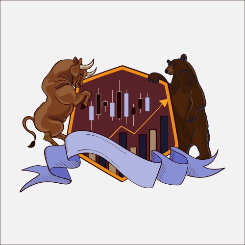 Set of finance forex labels logo emblems Vector Image