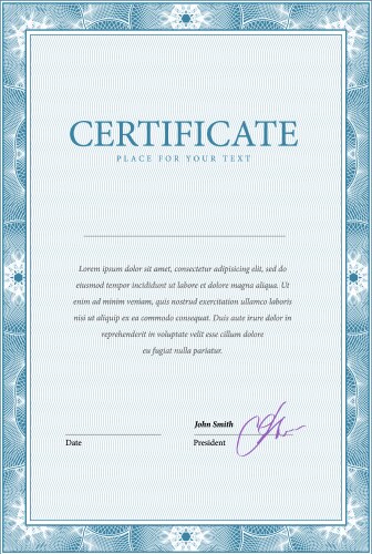 Certificate Vector Images (over 350,000)