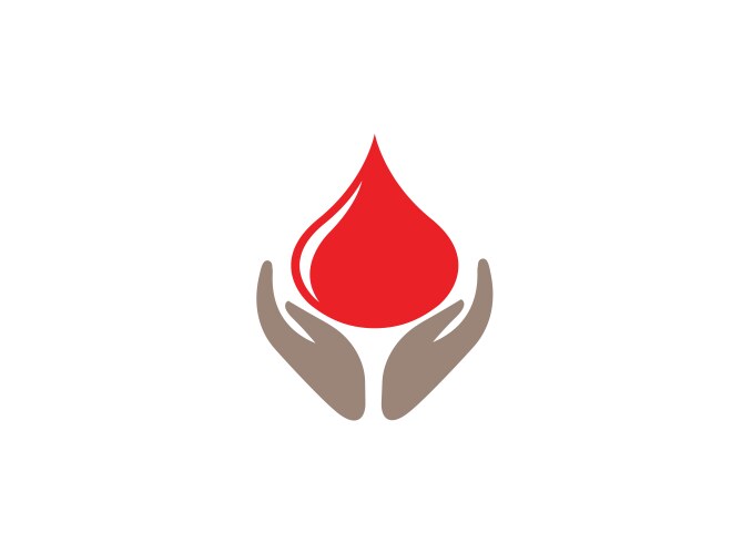 Water care hands holding drop logo Royalty Free Vector Image Water care hands holding drop logo Royalty Free Vector Image