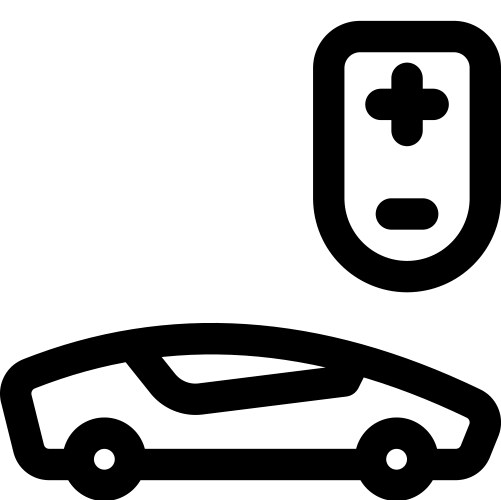 Ev car with volume isolated on white background Vector Image