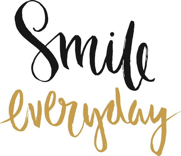 Hand drawn colorful calligraphic lettering Vector Image