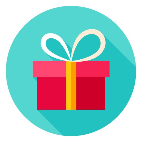 Happy smiling present christmas gift box cartoon Vector Image