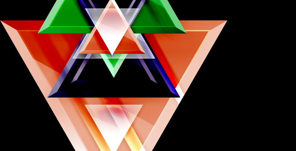 3d Triangular Minimal Abstract Background Vector Image