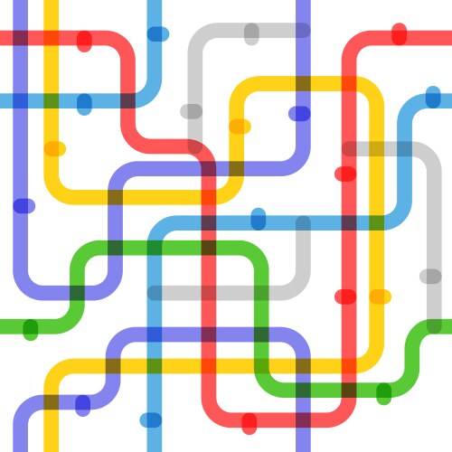 Seamless background of abstract city map Vector Image