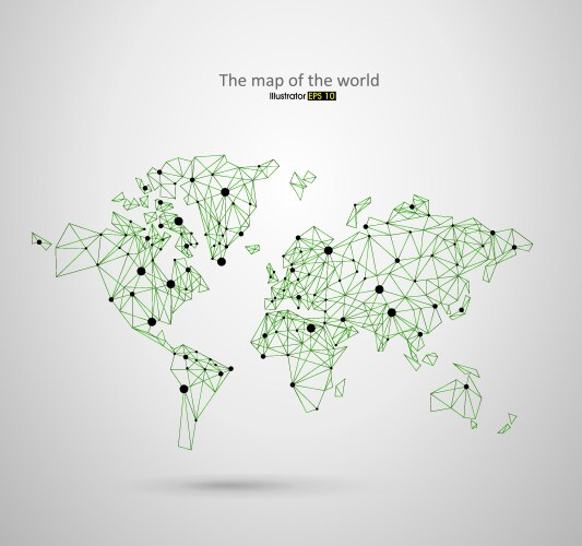 World Map Connected Vector Images (over 35,000)