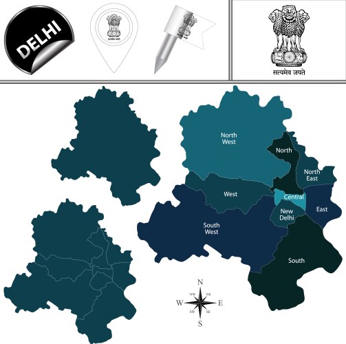 Delhi India Map Vector Images (over 1,000)