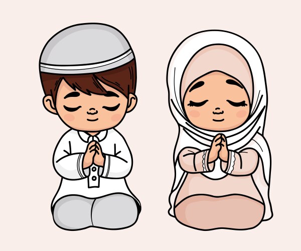 Kids Praying Vector Images (over 3,100)