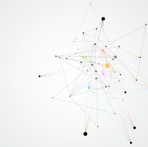 Abstract Molecular Connection Royalty Free Vector Image