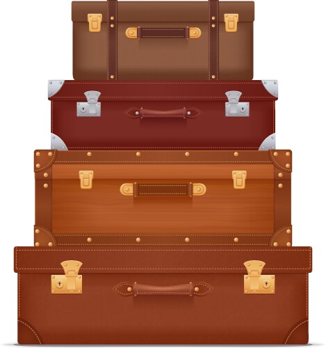 Stacked Luggage Vector Images (over 760)