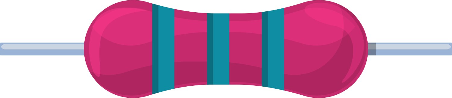 Voltage resistor icon cartoon style Royalty Free Vector